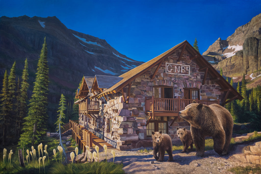 Sperry Chalet - Glacier National Park - Limited Edition Canvas Giclee – Corwin Galleries