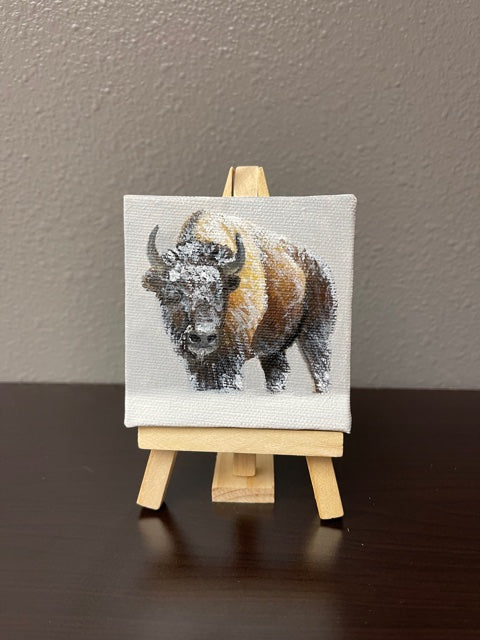 Whiteout - Mini - Oil on Canvas – Corwin Galleries